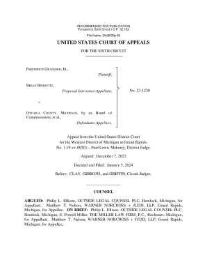 Fillable Online 2024 Sixth Circuit US Court of Appeals Case Law Fax ...