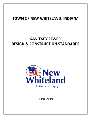 Fillable Online sanitary sewer design and construction standards Fax Email Print - pdfFiller