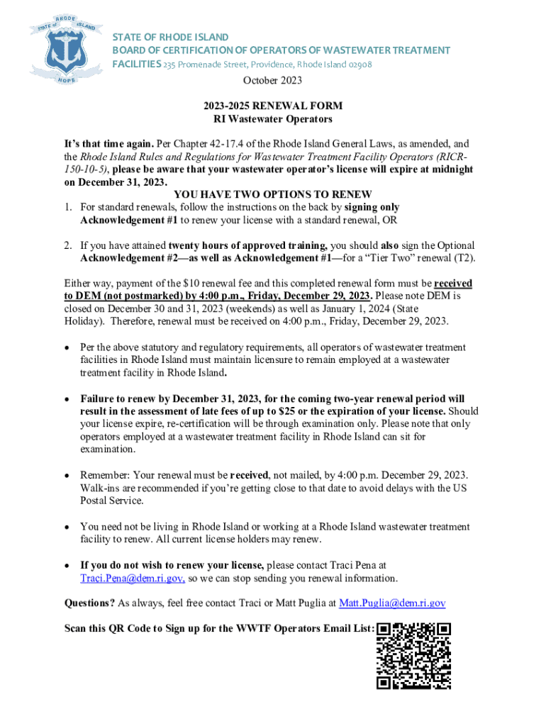 Fillable Online dem ri 2023 Generic Renewal Form Fax Email Print - pdfFiller