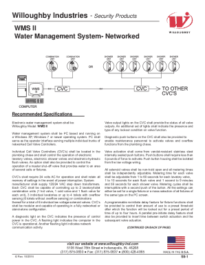 Fillable Online Security Products - WMS II Water Management System Fax ...
