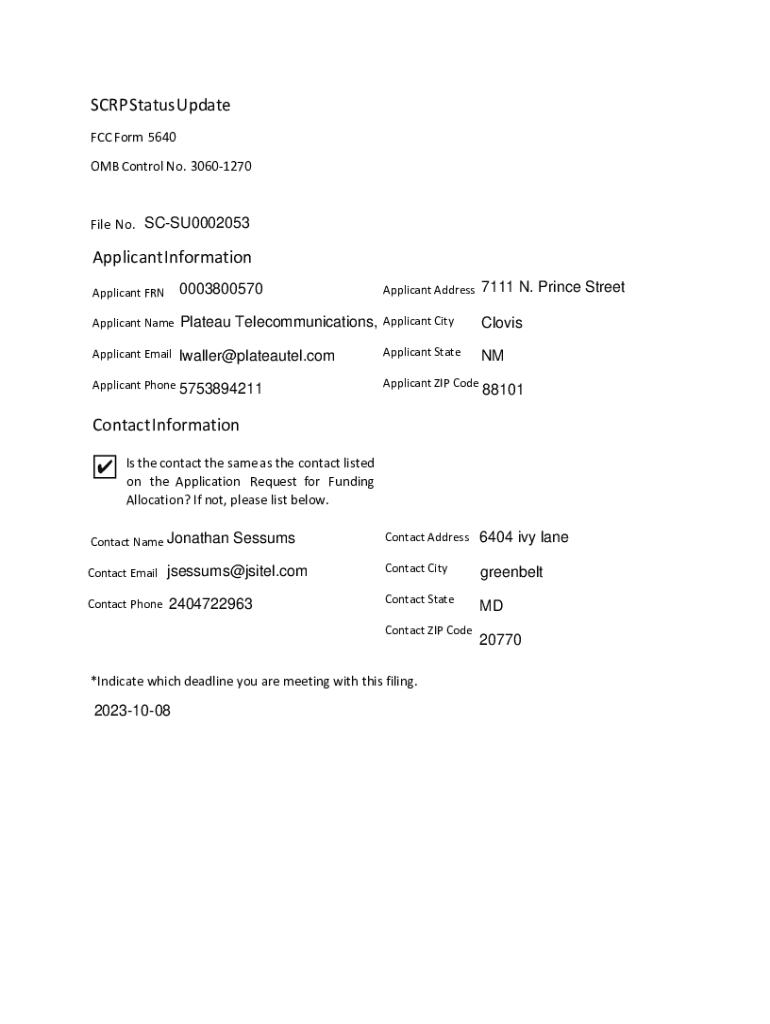 Fillable Online Federal Communications Commission FCC 23-109 Fax Email ...