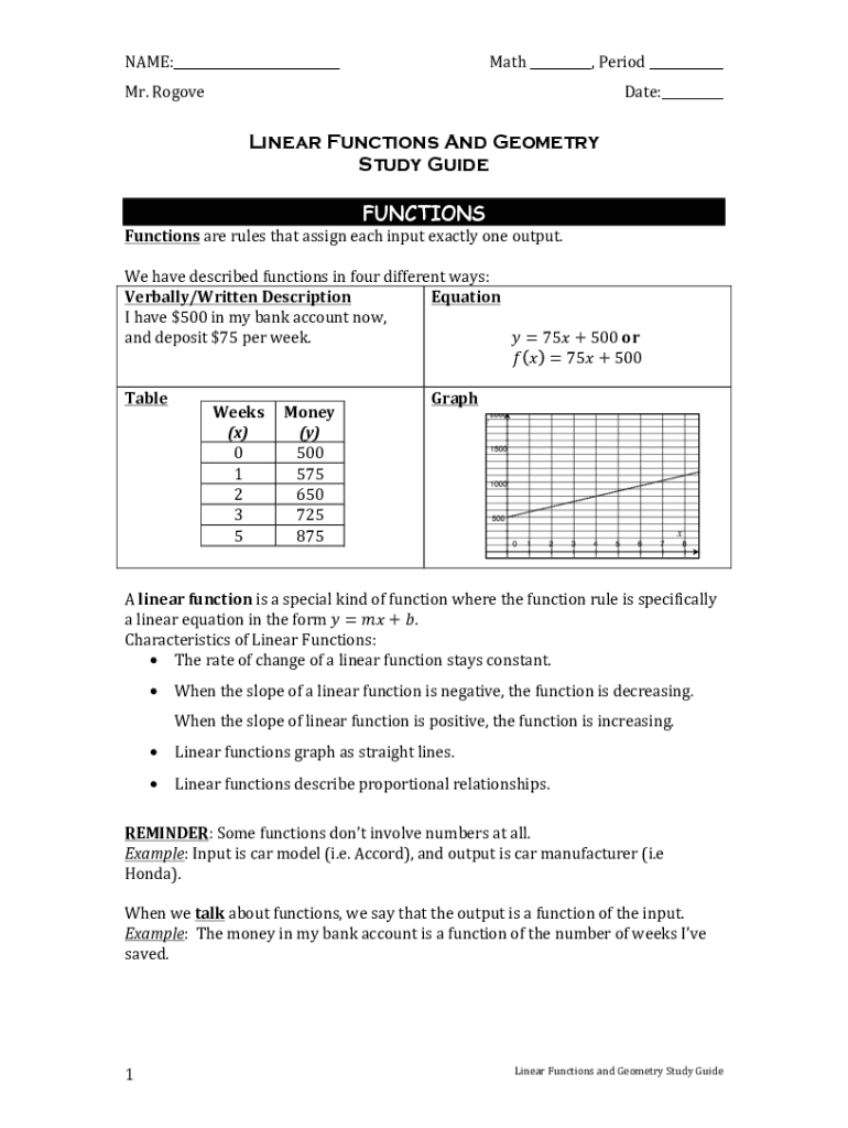 Fillable Online Input & Output FunctionDefinition, Rules & Examples Fax ...