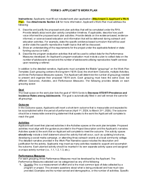 Fillable Online dhhs ne RFA 6418 FORM 3- Applicant's Work Plan Fax Email Print - pdfFiller