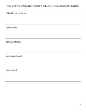 Fillable Online Duplication of Benefits DOB Analysis Worksheet ...