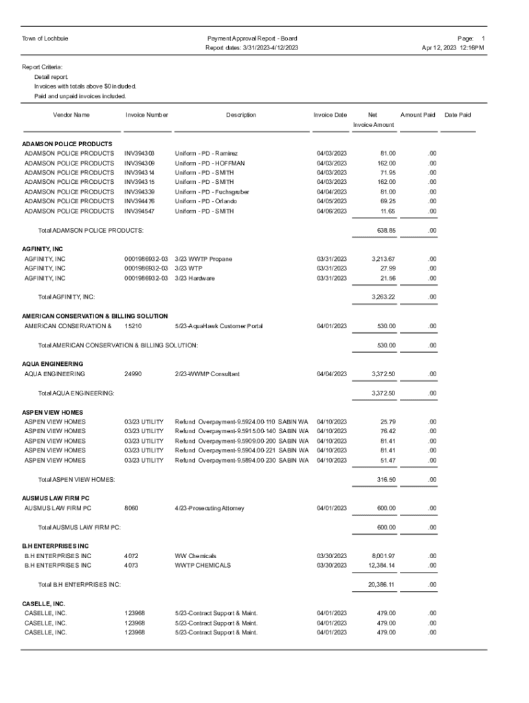 Fillable Online Invoice reports and payments received reports Fax Email ...