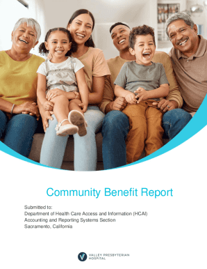 Fillable Online Hospital Community Benefit Plans - Dataset Fax Email ...