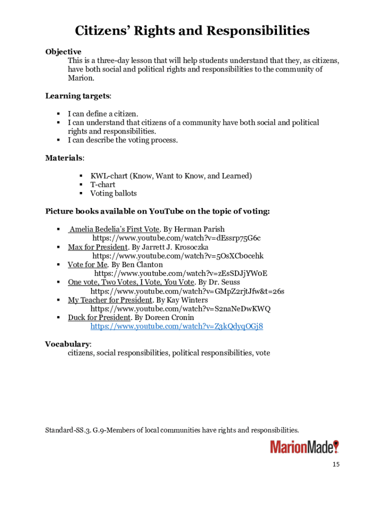 Fillable Online Citizens' Rights and Responsibilities Fax Email Print ...