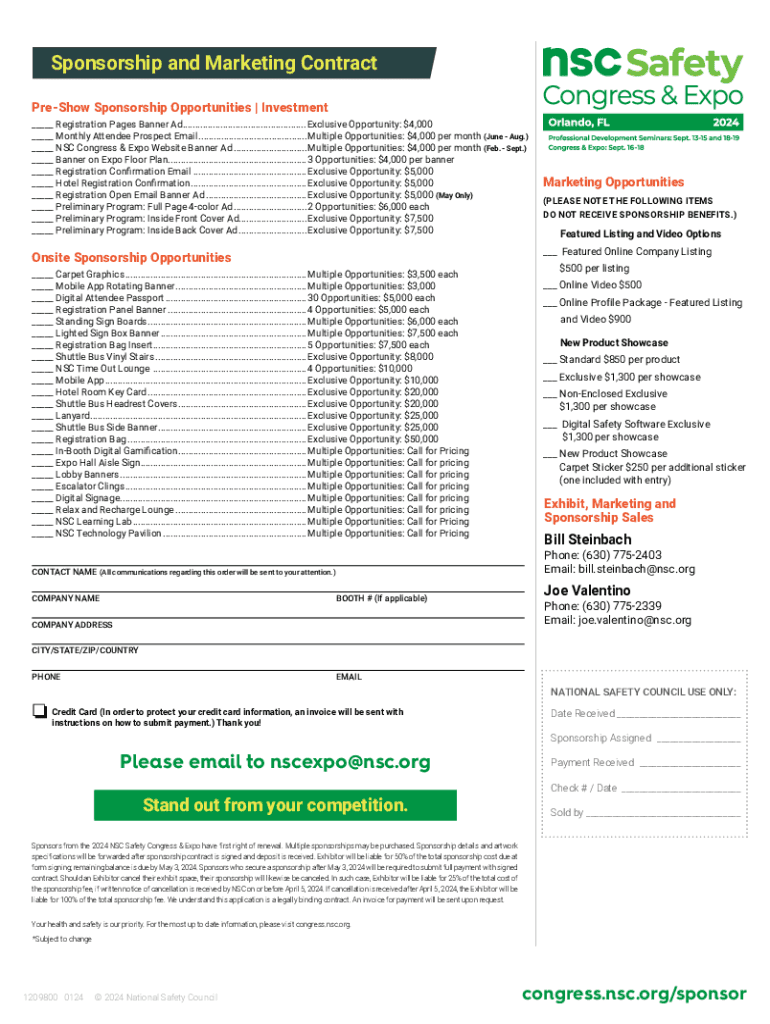 Fillable Online congress nsc NSC announces Amazon sponsorship to ...