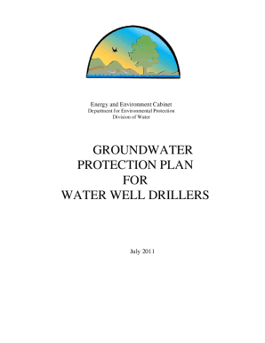 Fillable Online eec ky Groundwater Protection Plans - Kentucky Energy ...