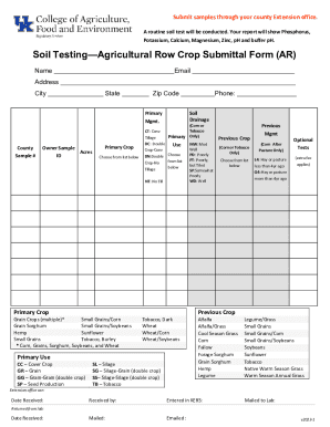 Fillable Online daviess ca uky Agricultural Row Crops Soil Test ...