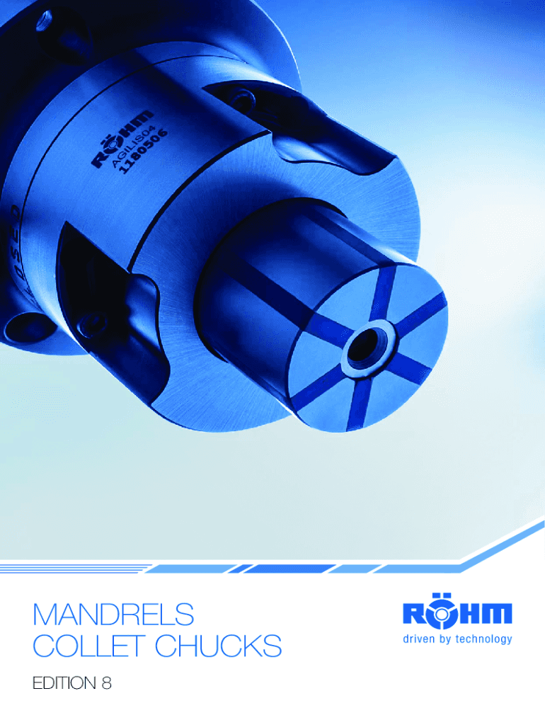 Fillable Online Collet chucks and accessories for ring mandrels ... Fax ...