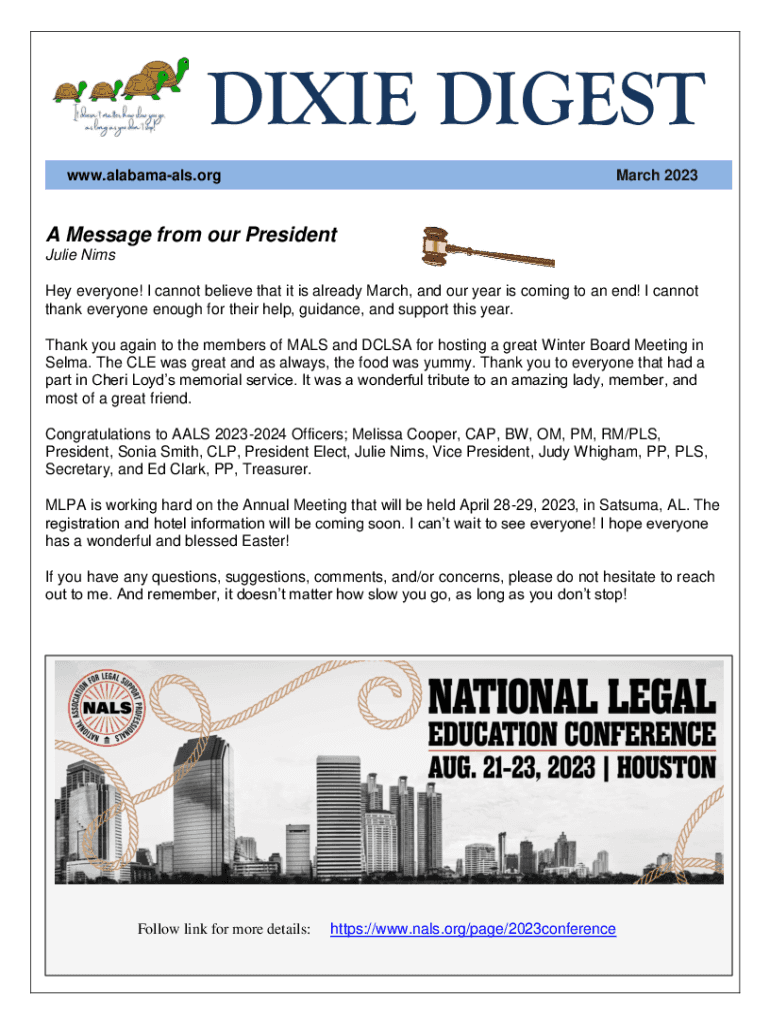 Fillable Online DIXIE DIGEST Fax Email Print - pdfFiller