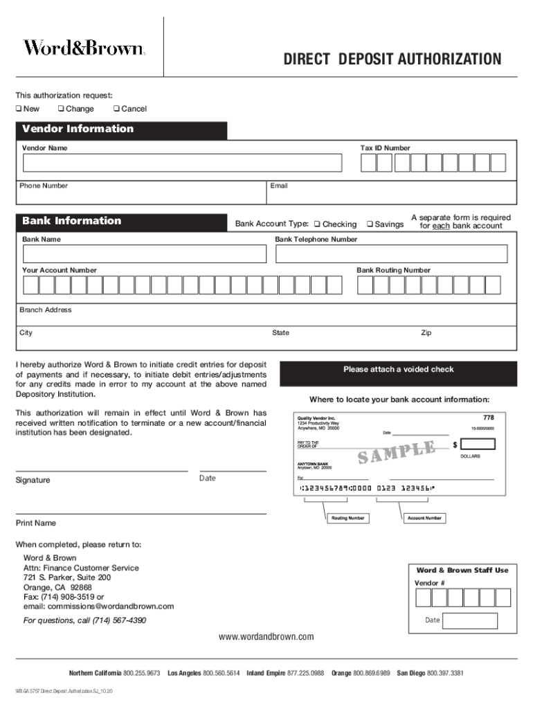 Fillable Online Direct Deposit-Debit Card Authorization Enrollment Form ...