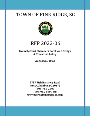 Fillable Online Town of Pine Ridge, South Carolina Fax Email Print ...