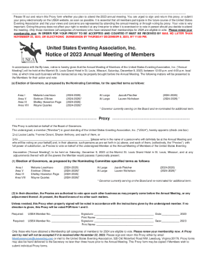 Fillable Online Proxy form for annual general shareholder meeting on May ... Fax Email Print ...