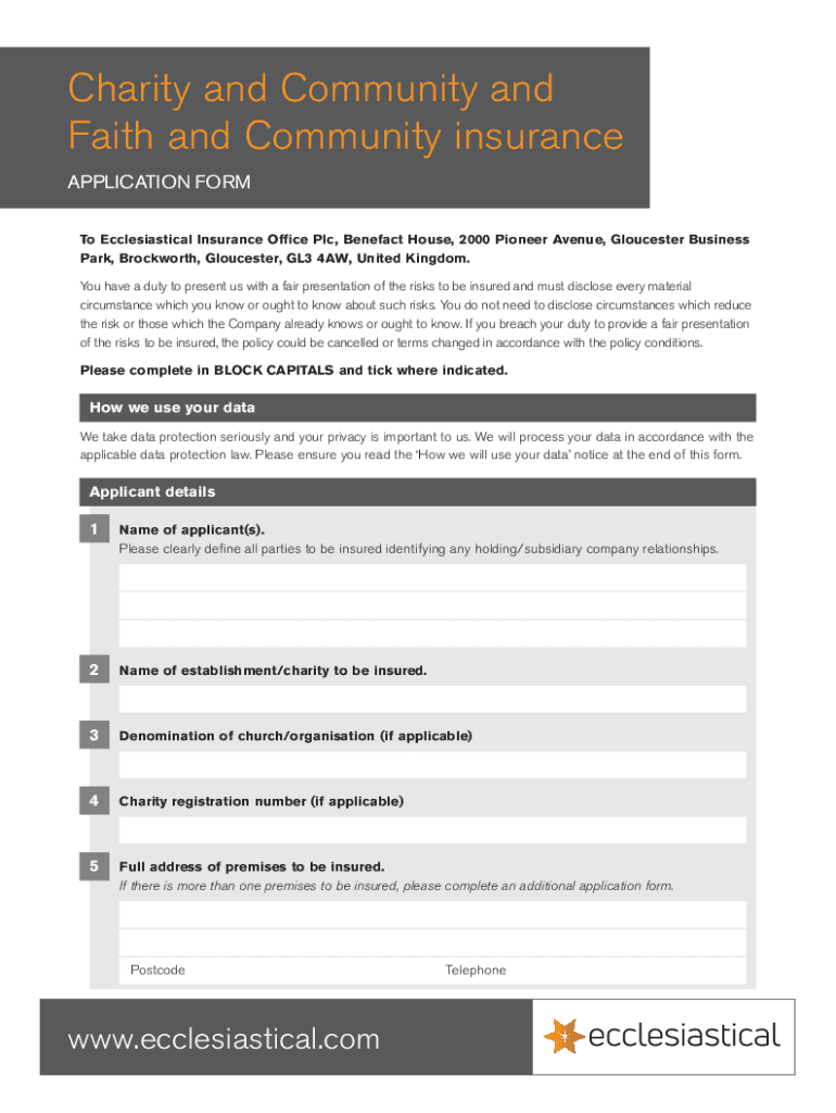 Fillable Online church-charity-application-form.pdf Fax Email Print ...