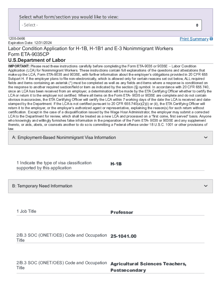 Fillable Online 3 SOC (ONET/OES) Code and Occupation 25-1041 Fax Email ...