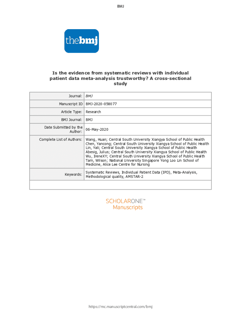 Fillable Online Assessing the quality of controlled clinical trials Fax Email Print - pdfFiller