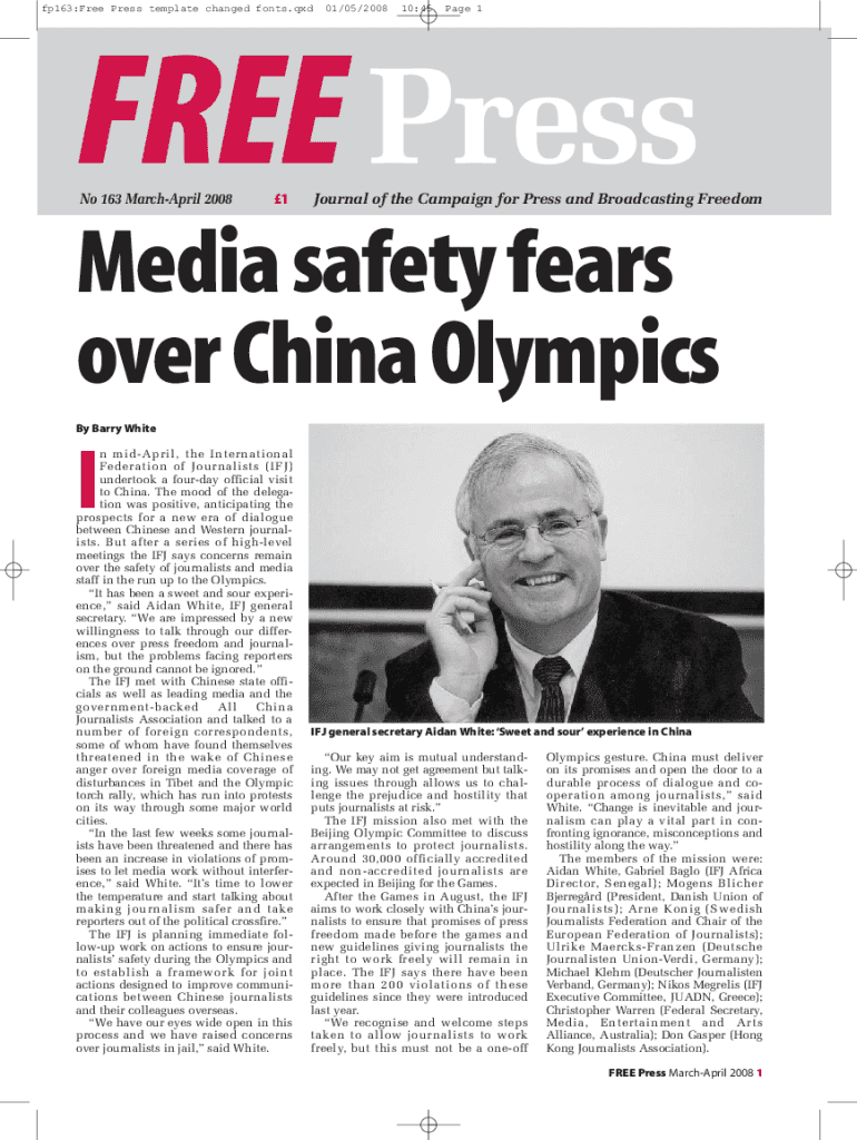 Fillable Online fp163:Free Press template changed fonts Fax Email Print ...