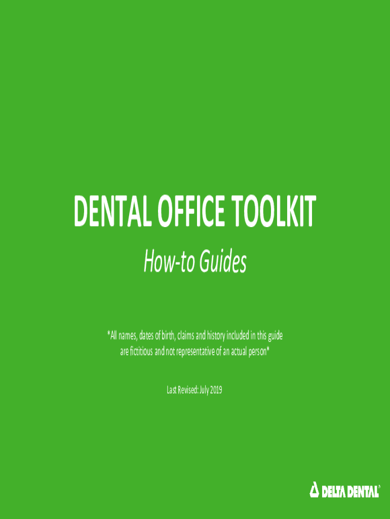 Fillable Online Dental Office Toolkit How-To's Fax Email Print - pdfFiller