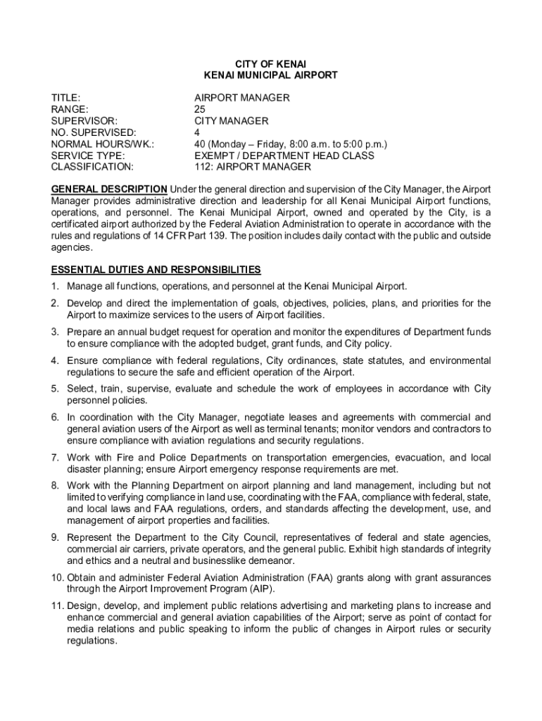 Fillable Online Kenai Flight Service Station Fax Email Print - pdfFiller