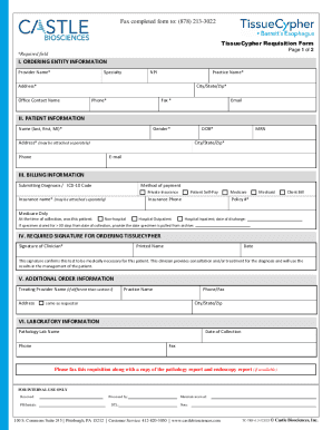 Fillable Online MCL Therapeutics Test Request Form MC076719 Fax Email ...