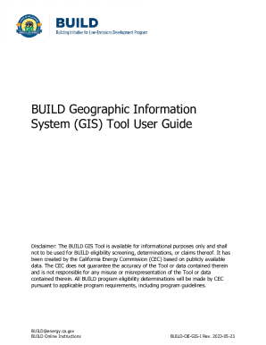 Fillable Online BUILD GIS Tool User Guide. Building Initiative for Low ...