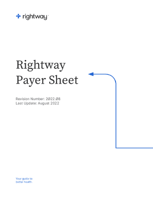 Fillable Online Rightway Payer Sheet Fax Email Print - pdfFiller