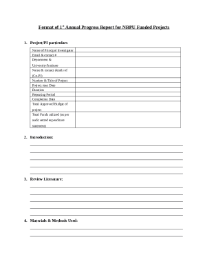 at of 3 rd /final Annual Progress Report for NRPU ... Doc Template | pdfFiller