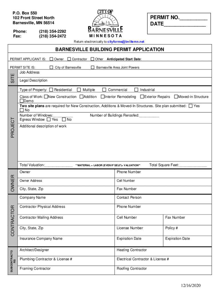 Fillable Online Permits - Minnesota Department of Labor and Industry ...
