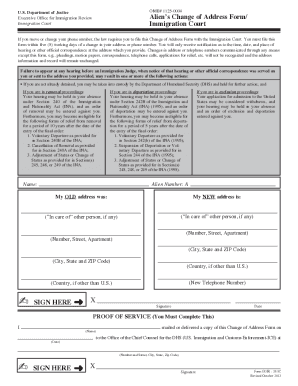 Fillable Online 2019-2024 Form DoJ EOIR-33/BIA Fill Online, Printable ...