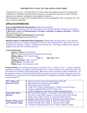 Fillable Online Triumph-Pre-Application-Form FINAL 4.7.2023 Fax Email Print - pdfFiller