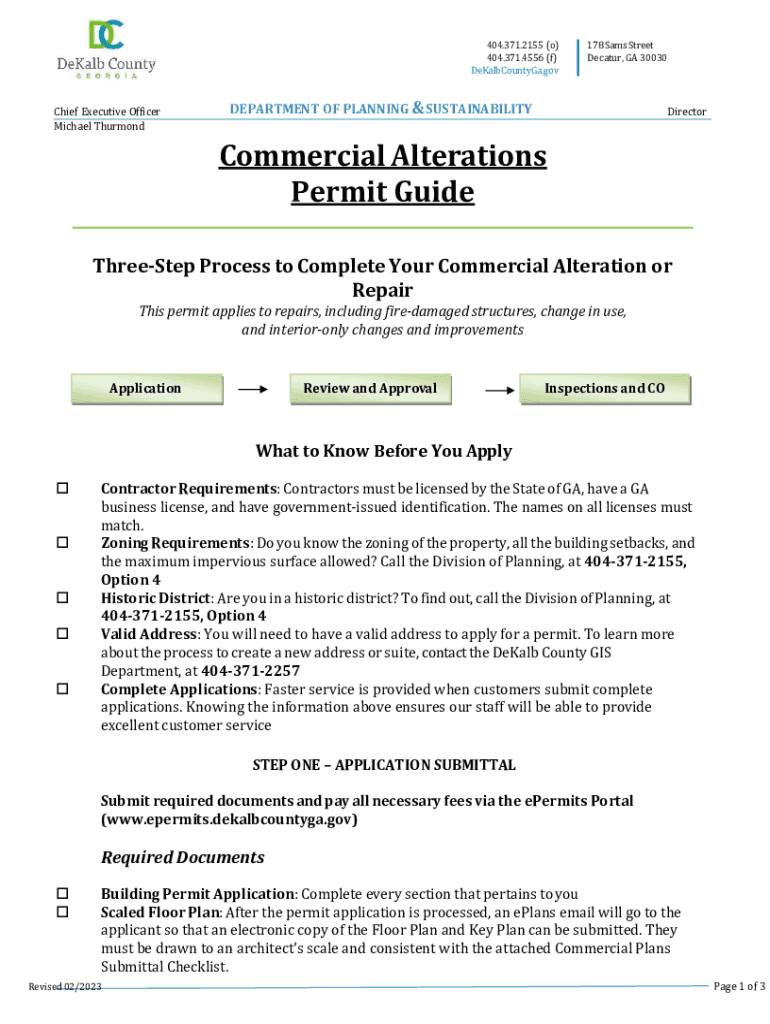 Fillable Online Three-Step Process to Complete Your Commercial ...