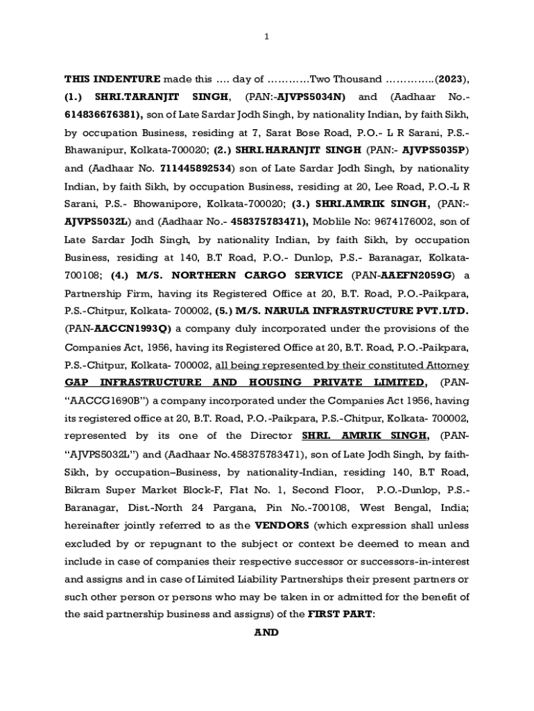 Fillable Online THIS INDENTURE made this Fax Email Print - pdfFiller