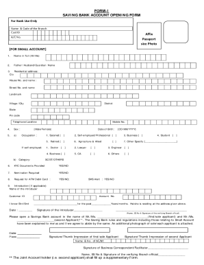 Fillable Online Account Opening Form - Fill Online, Printable, Fillable, Blank Fax Email Print ...
