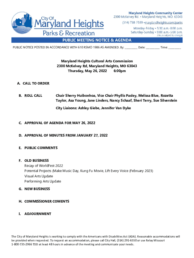 Fillable Online Chair Sherry Huibonhoa, Vice Chair Phyllis Pasley ...