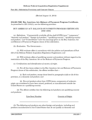 Fillable Online Defense Federal Acquisition Regulation Supplement ...