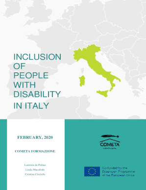 Fillable Online ec europa INCLUSION OF PEOPLE WITH DISABILITY IN ITALY ...