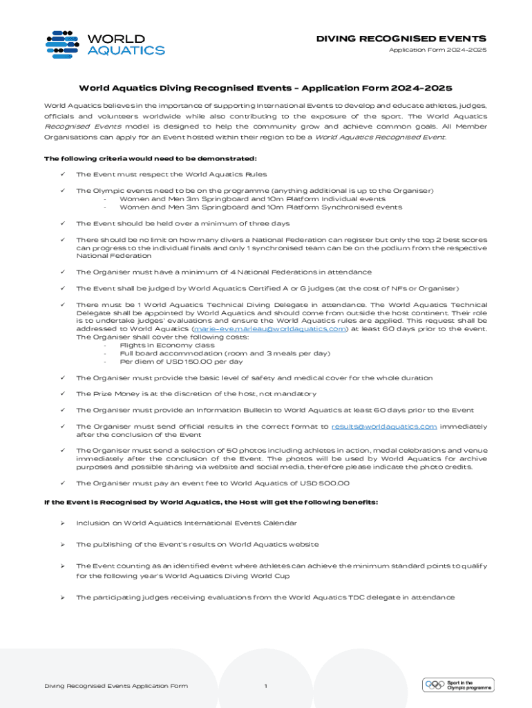 Fillable Online Diving Official Forms Fax Email Print - pdfFiller