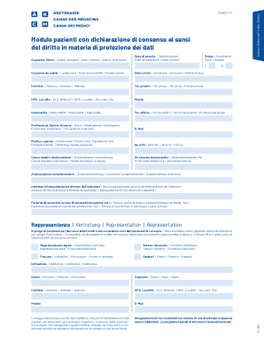 Compilabile Online Modulo pazienti con dichiarazione di consenso ai ...