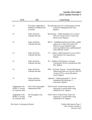 Fillable Online Library of Congress Descriptive Cataloging Manual PDF ...