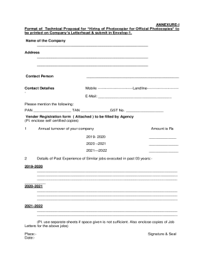 Fillable Online Printing Services Proposal Template Fax Email Print - pdfFiller