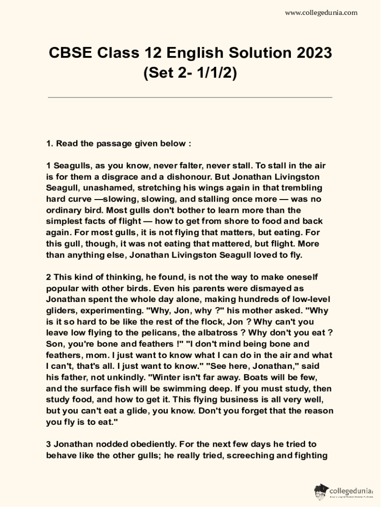 Fillable Online Seagulls, as you know, never falter, never stall. To ...