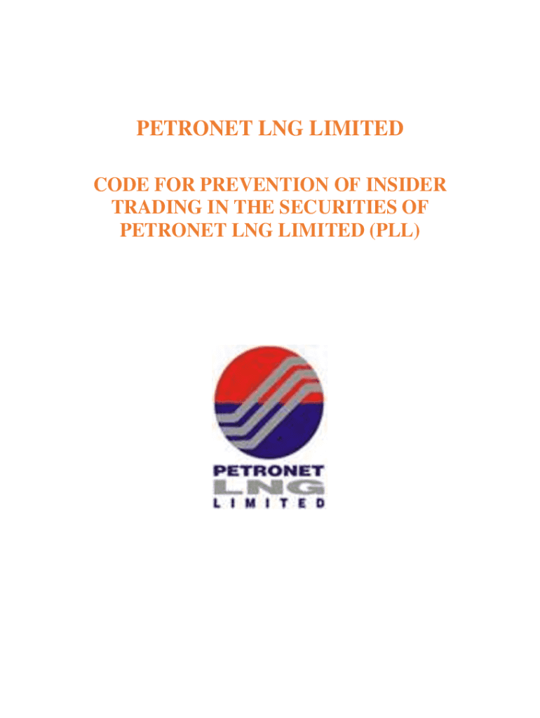 Fillable Online Board of Petronet LNG adopts comprehensive PIT policy Fax Email Print - pdfFiller