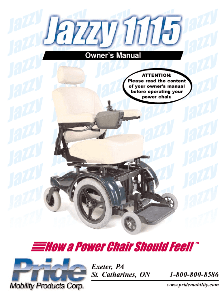Fillable Online pride-jazzy-passport-power-chair-manual.pdf Fax Email ...