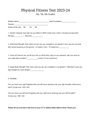 Fillable Online PFT Form 2023-24 Fax Email Print - pdfFiller