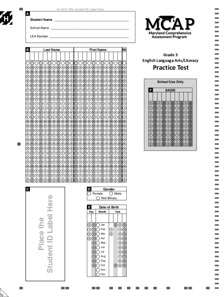Fillable Online Mathematics Practice Tests - MCAP Fax Email Print ...