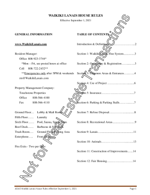 Fillable Online Updated House Rules and Forms! Fax Email Print - pdfFiller