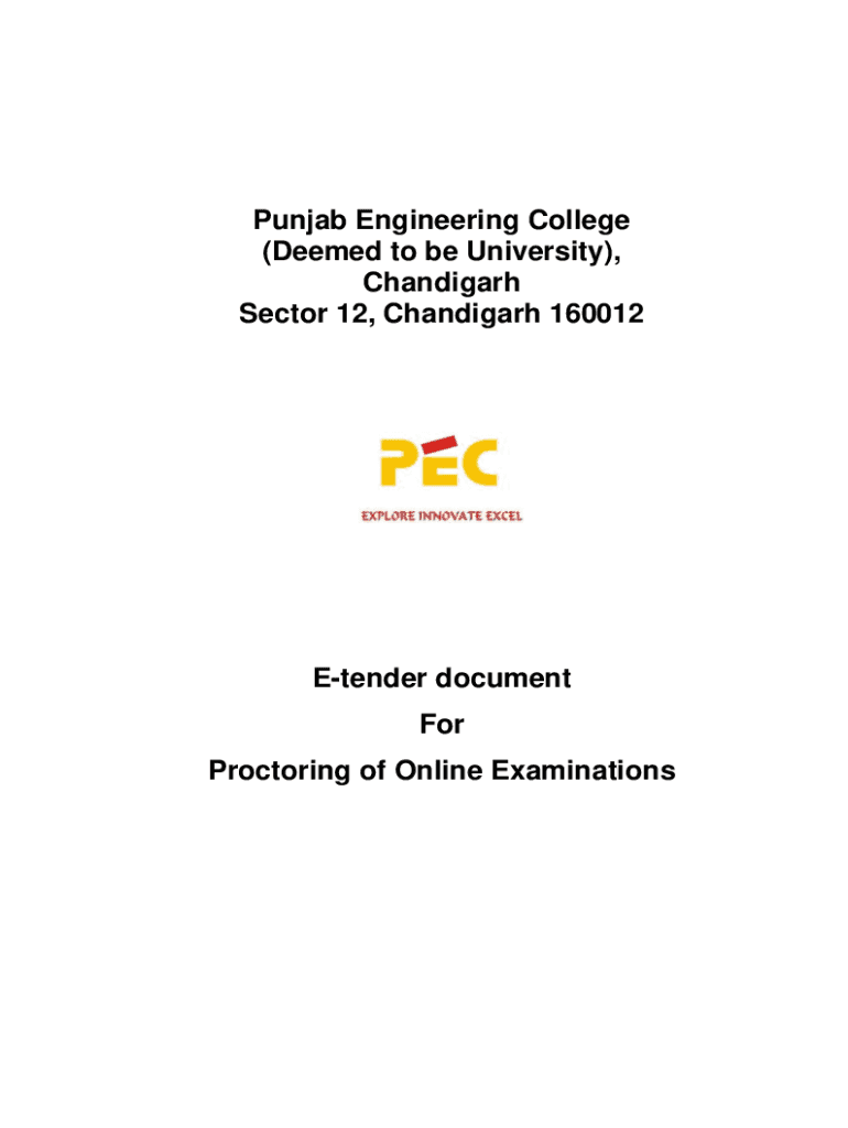 Fillable Online pec ac Punjab Engineering College (Deemed to be ...