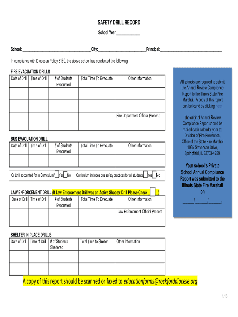 Fillable Online Drills and Exercises: Guidelines for Schools Fax Email Print - pdfFiller